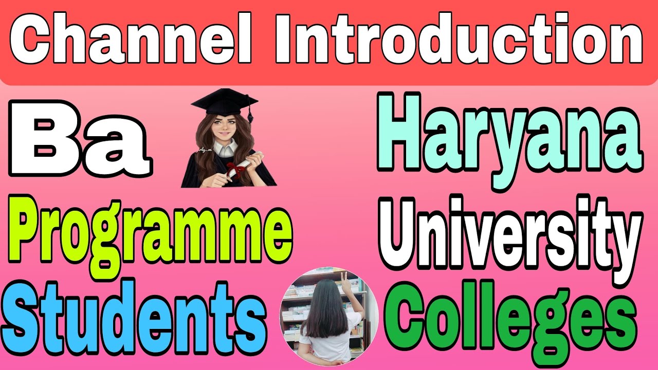 Study channel for Ba programme students all Haryana Universities and ...