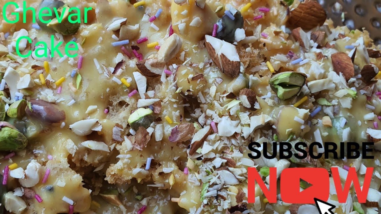 Ghevar Cake|Make ghevar at home|monsoon special ghevar recipe|Malai ...