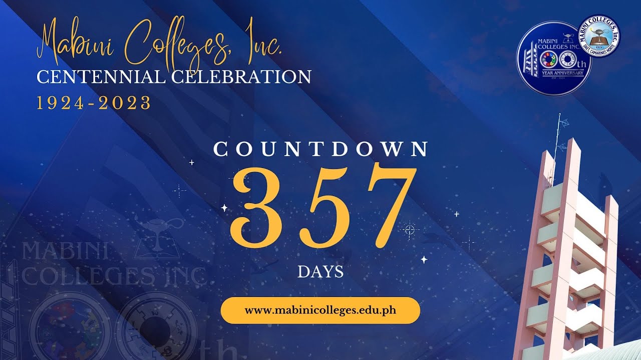 Prelude to the Centennial Celebration : Mabini Colleges, Inc. History ...