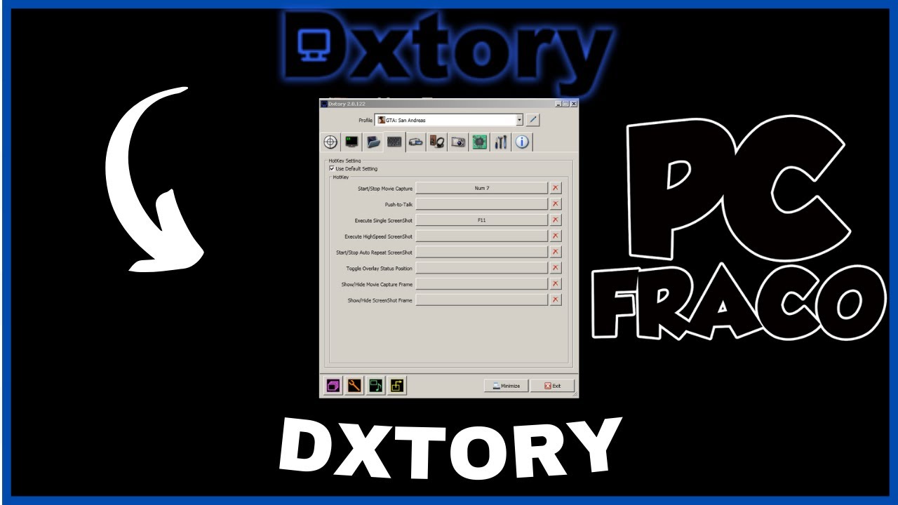 DXTORY - Gravador de Gameplay para PC FRACO - YouTube