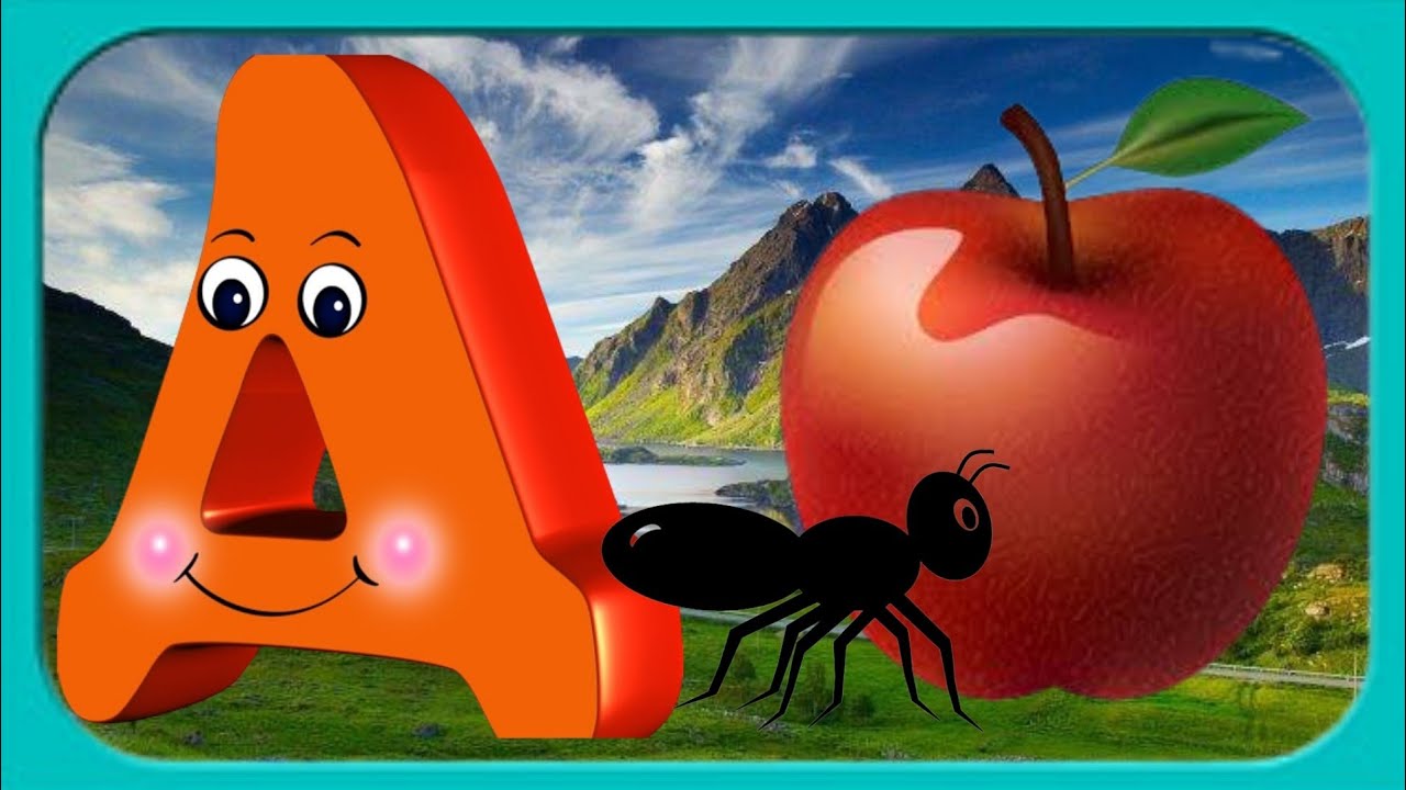 ABC Phonics Song | Phonics Song With Two Words | A For Apple,A For Ant ...