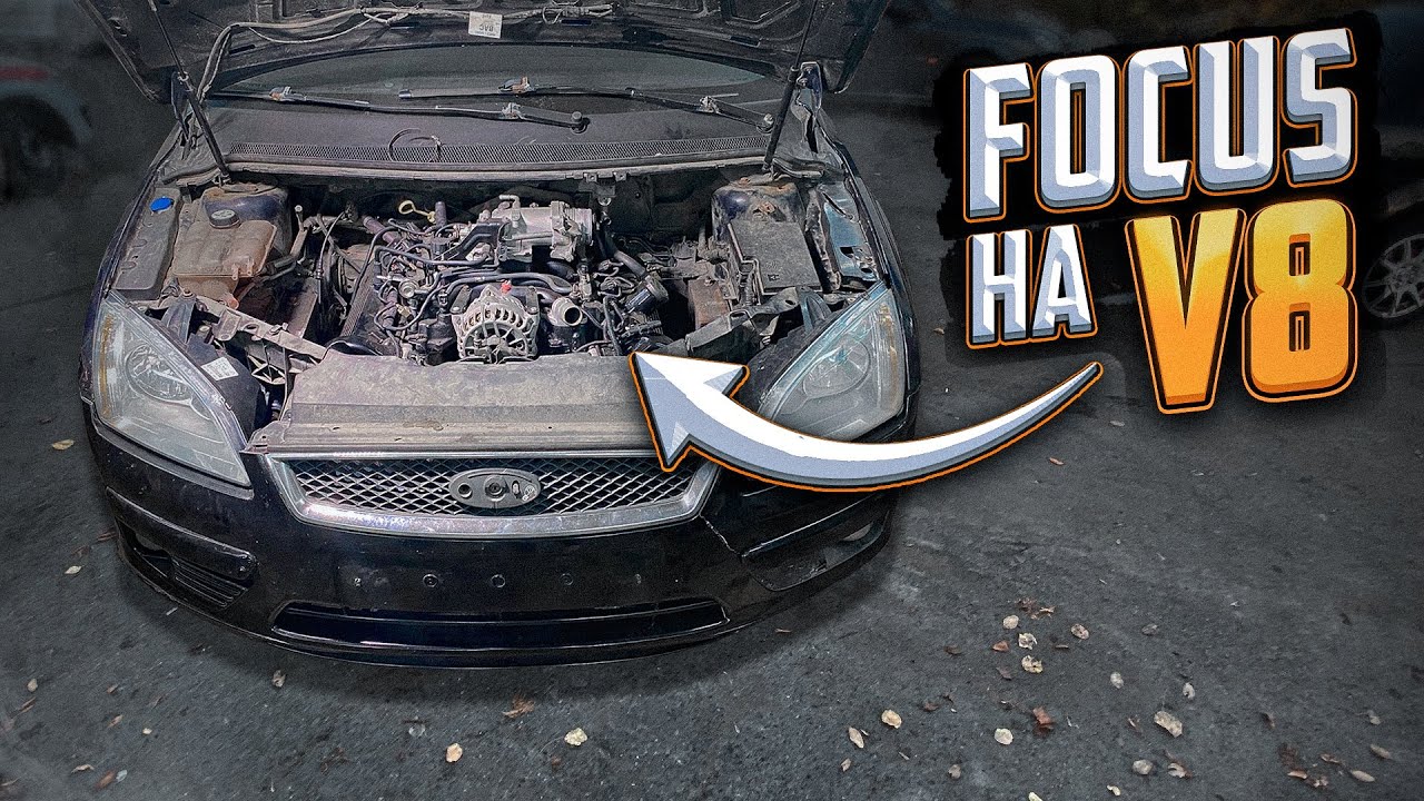 Как мы поставили V8 в FORD FOCUS - YouTube