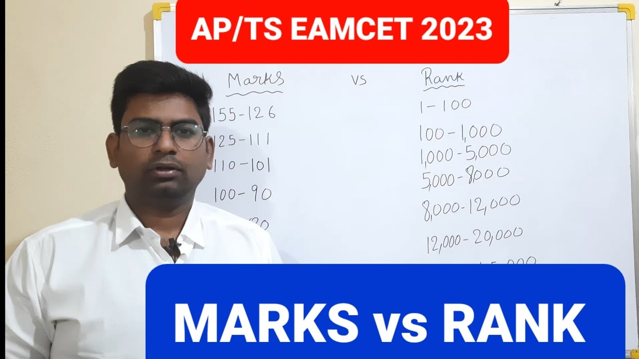 Ap TS EAMCET 2023 MARKS VS RANK YouTube