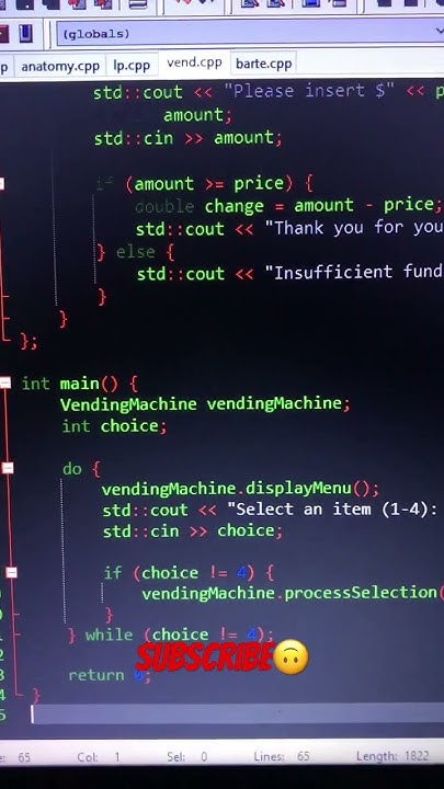 Vending Machine Ide Dev C Codemasters Coding Cplusplus Ccompiler Coderstokyo Cpp Devcpp
