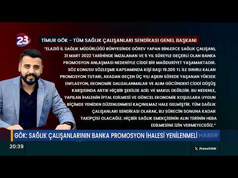 GÖK: SAĞLIK ÇALIŞANLARININ BANKA PROMOSYON İHALESİ YENİLENMELİ