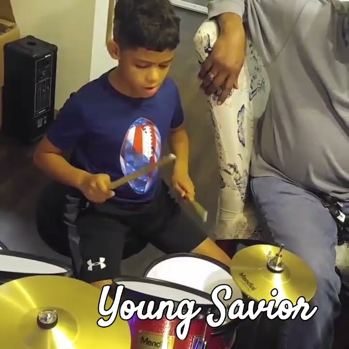 Young 6Year old Savior drum lesson #1 - YouTube