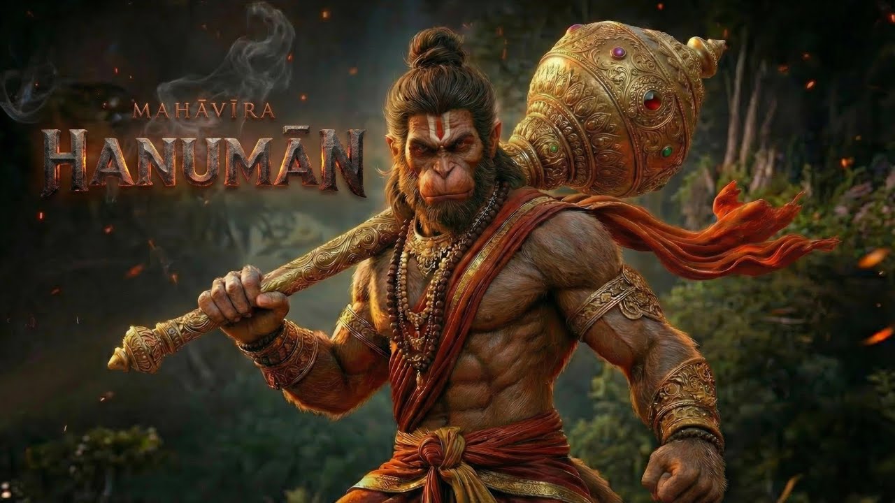 MAHAVIRA HANUMAN (TELUGU) | AI Short Film | Hari Krishna Bandaru | Gen ...