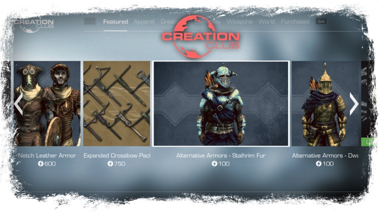 💰Skyrim Special Edition Creation Club Today 💰 Weapons and Armors are ...