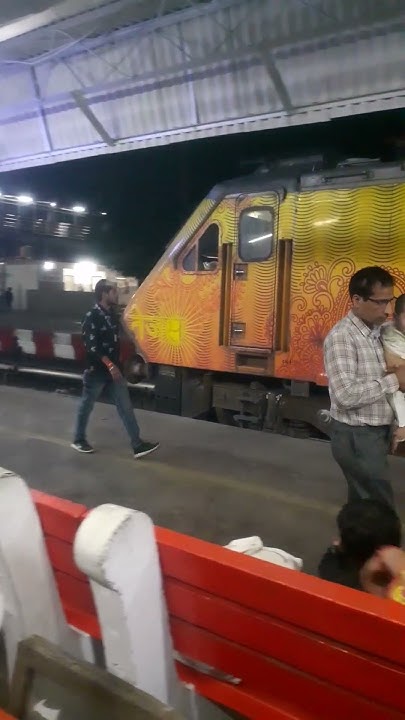 "TEJAS'' Livery WAP 5 Locomotive | 35012 GZB WAP 5 | INDIAN RAILWAYS #shorts - YouTube