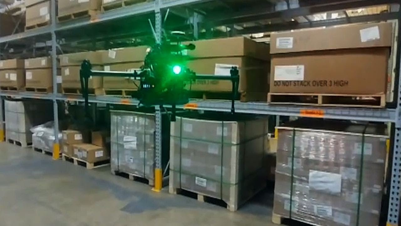 Indoor Drones for Warehouse Inventory and Facility Inspection - YouTube