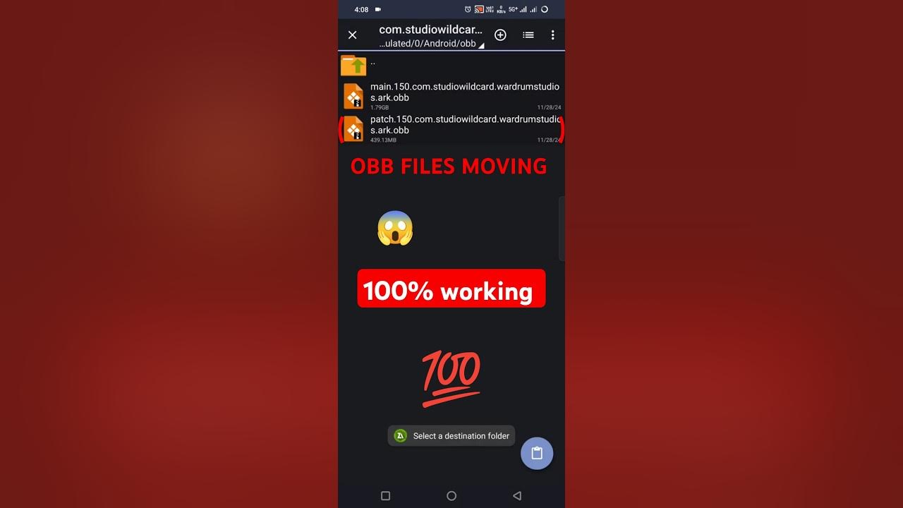 Access The Android Data Folder. Move or Copy OBB Files In Malayalam.100% works#android#tips# ...