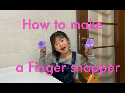 How to make a Finger Snapper - Very Easy, '동서남북' 종이접기 - YouTube