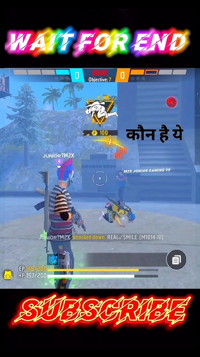 FF 1 vs 2 M2X Junior gaming 99 😈 game 🎮 video #short - YouTube