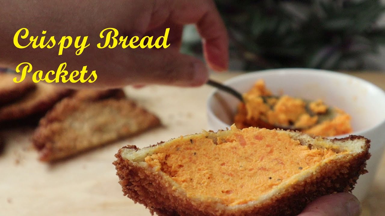 Affordable way of making Crispy Bread Pockets with Creamy Center ...