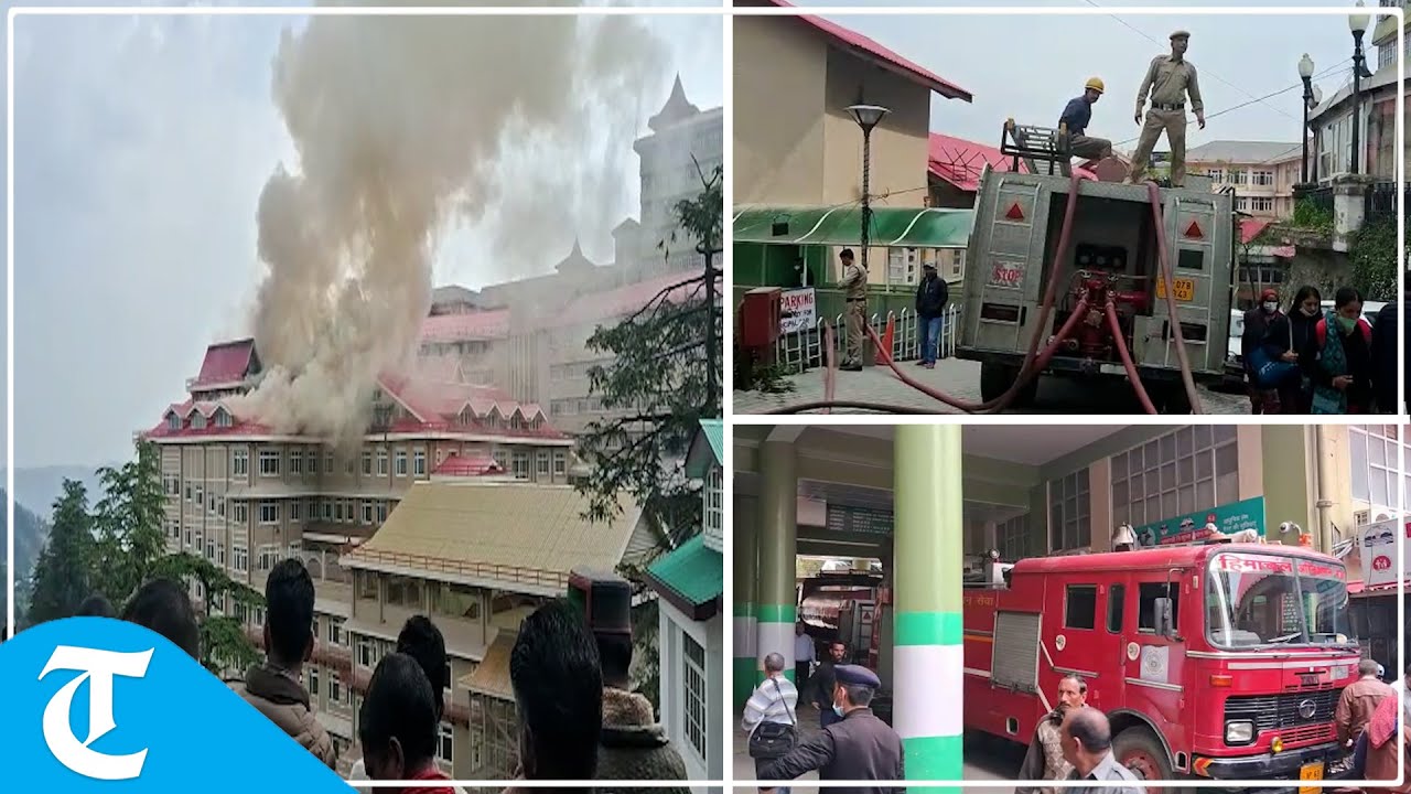 Massive fire at new OPD building at IGMC in Shimla - YouTube