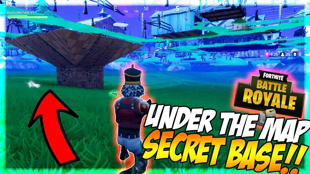 Under The Map Glitch Fortnite Battle Royale! (Win Everytime) - YouTube