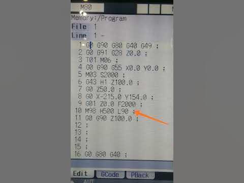 Sub-program Call M98 code use #VMC #HMC #CNC #short - YouTube