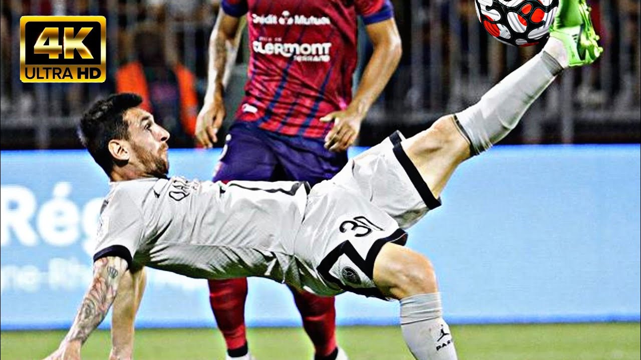 MESSI BICYCLE KICK GOAL | 4K FREE CLIPS FOR EDITING | 2160p NO ...