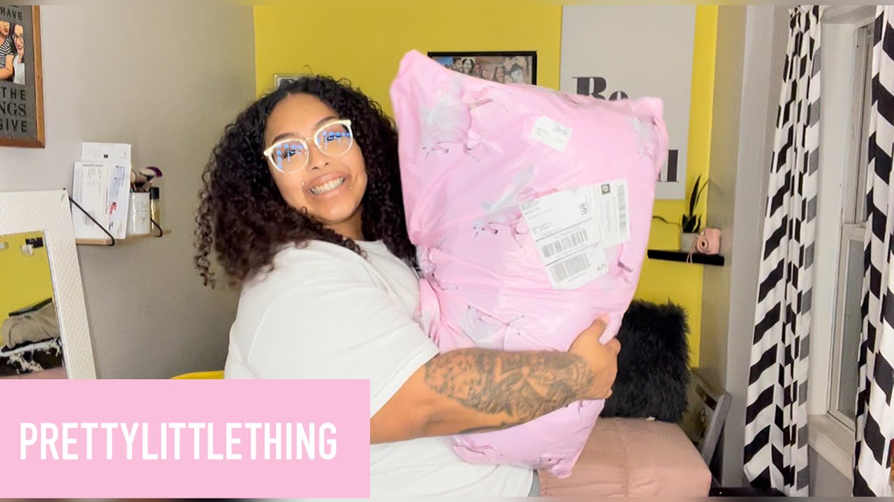 PrettyLittleThings haul 2021 | plus size - YouTube