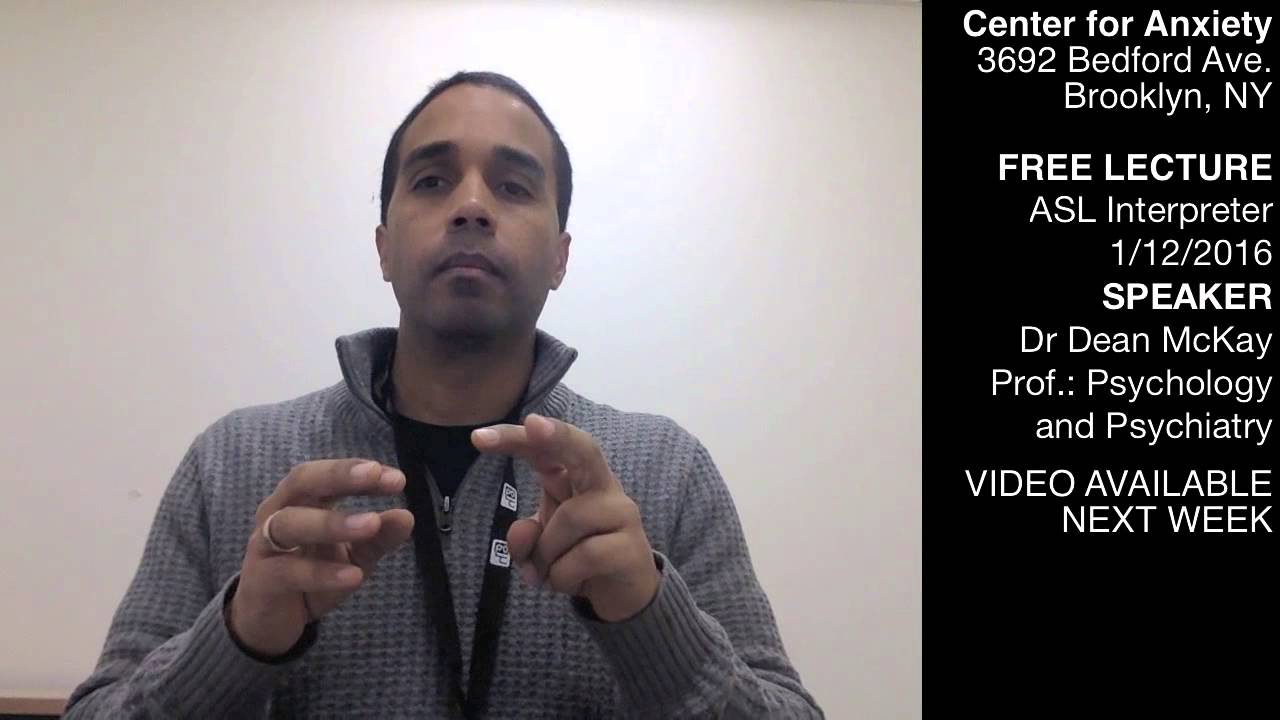 Center for Anxiety FREE ASL Interpreted Lectures - YouTube