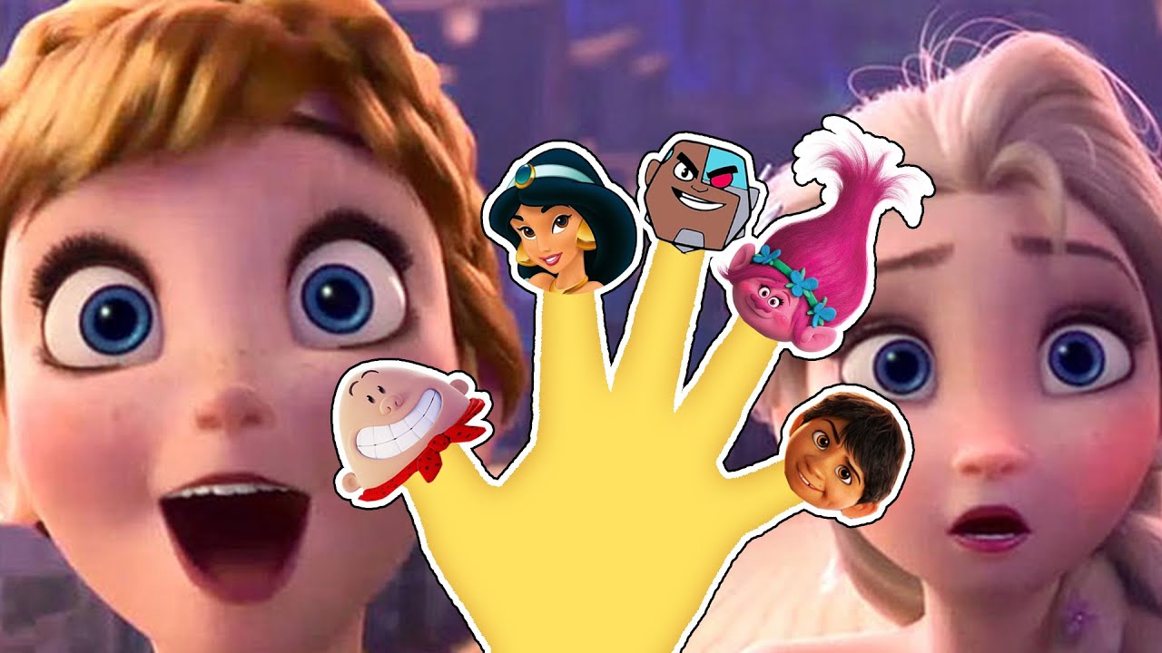 Frozen Finger Family Songs Colleciton | Frozen daddy finger song - YouTube