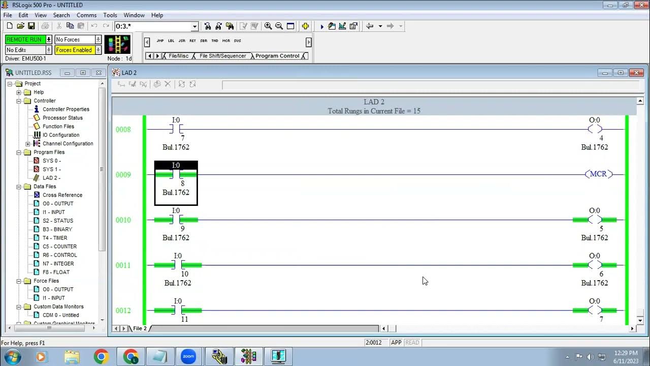 AB PLC : Program Control Function (Jump, MCR, Subroutine, TND & SUS) - YouTube