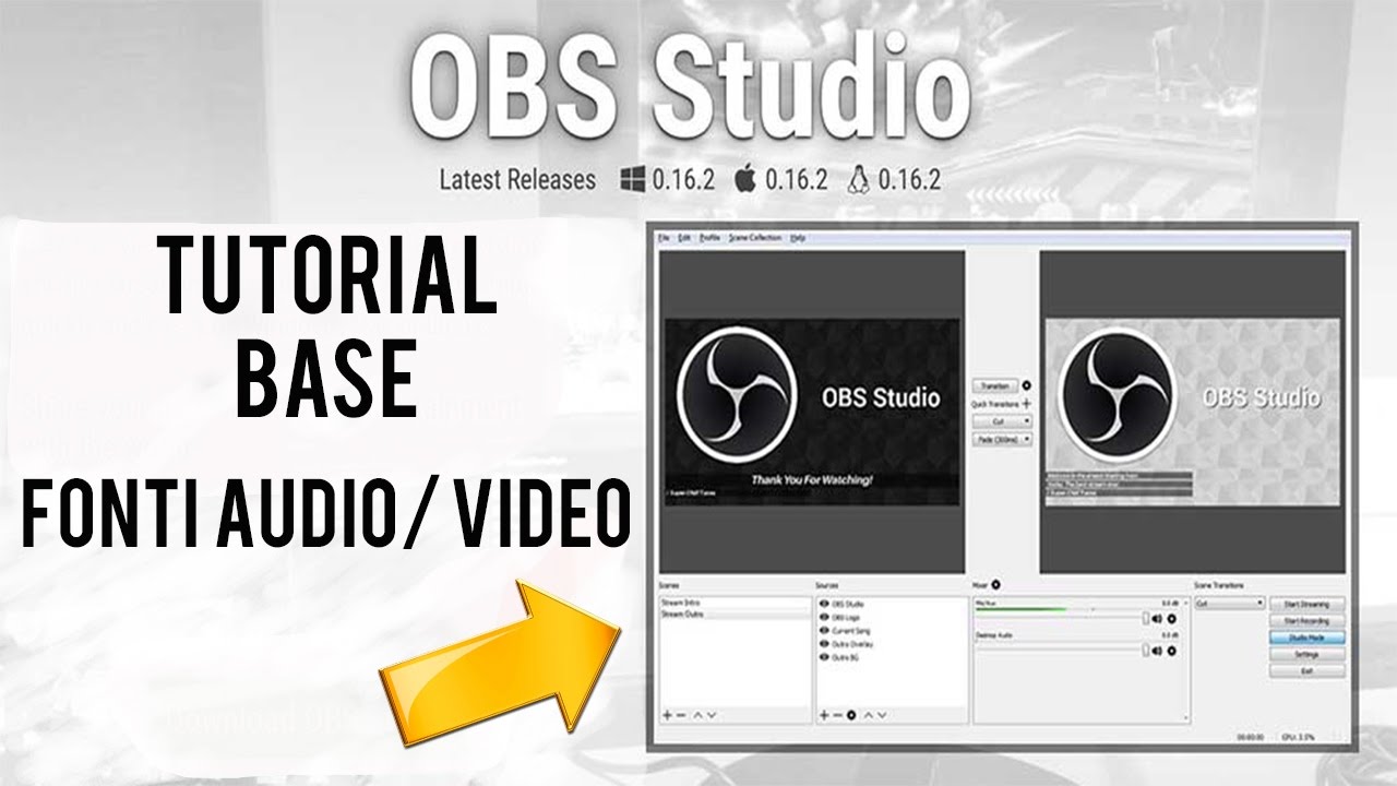 Tutorial OBS Studio: Le Basi dello streaming - YouTube