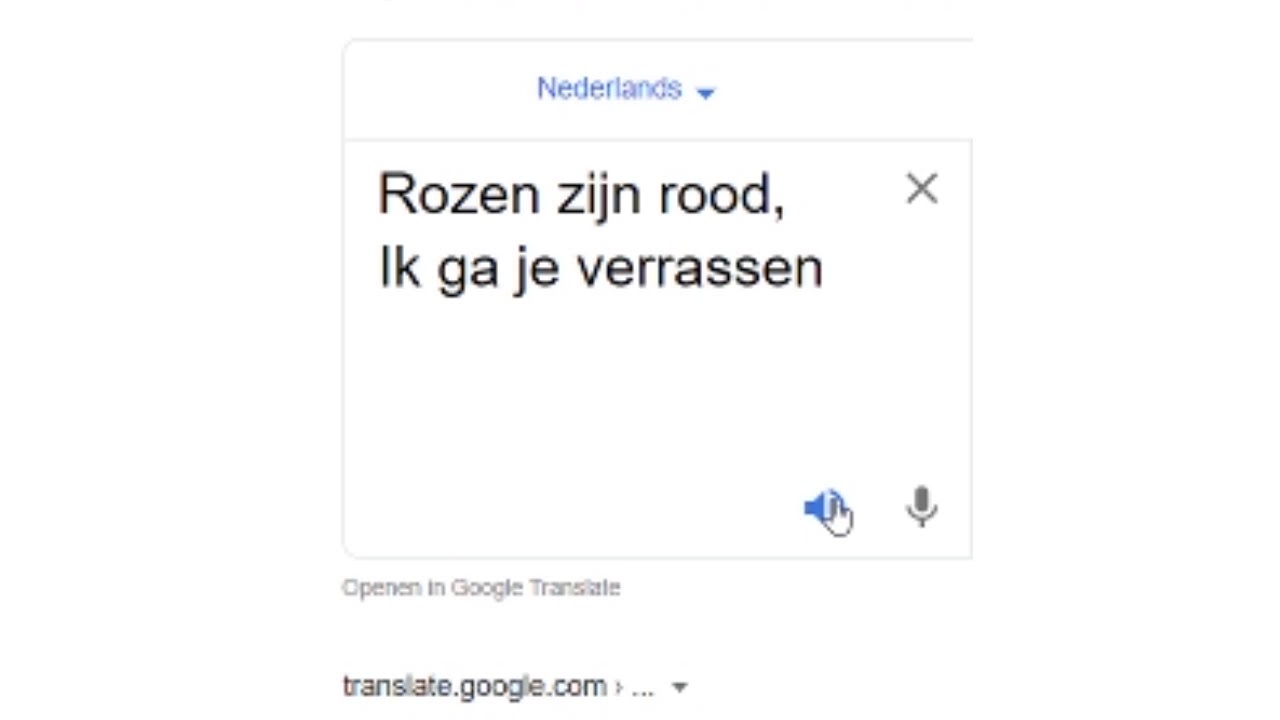Rozen zijn rood, ik ga je verrassen... - YouTube
