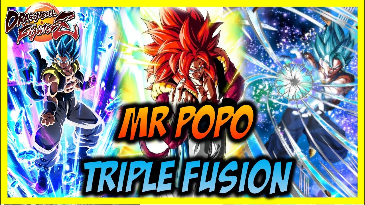 DBFZ | Mr POPO TRIPLE FUSION (SSJ4 GOGETA - GOGETA BLUE - VEGETTO BLUE ...