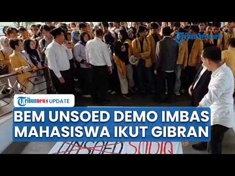 BEM Unsoed Geruduk Rektor, Protes Pengiriman Mahasiswa Ikut Gibran ke Ende hingga Tolak MBG & Kopdes