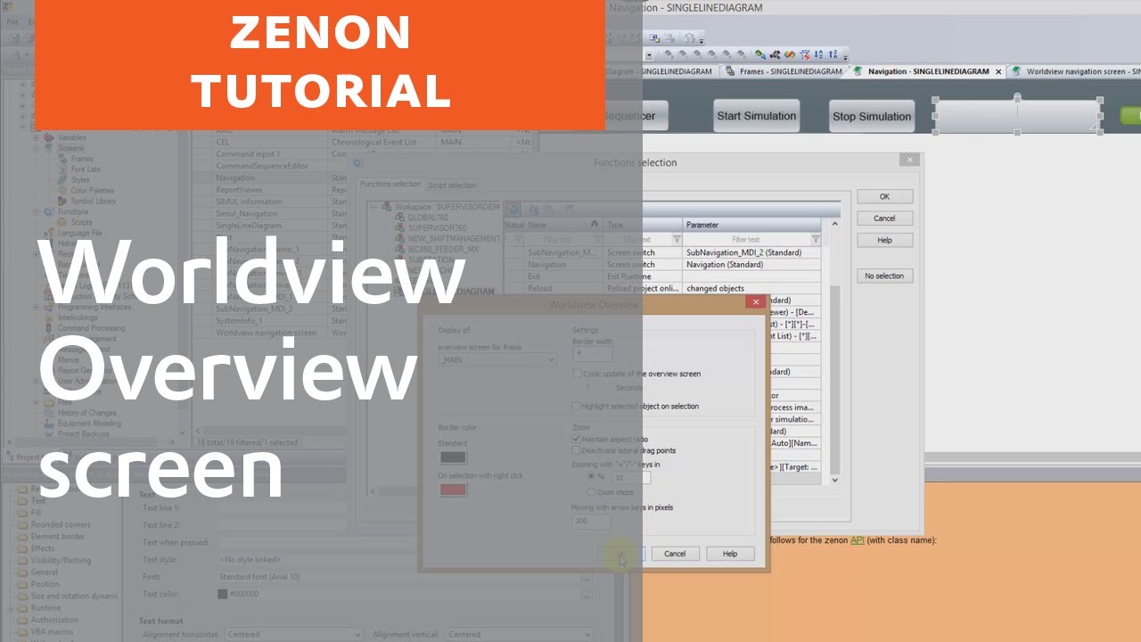 The Worldview Overview screen in zenon - YouTube