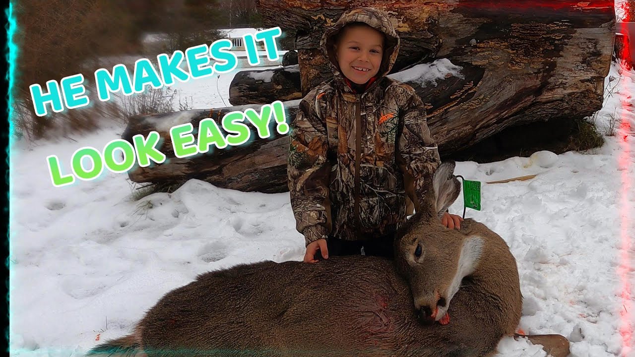 Late Season Success! Deer hunting in the snow! - YouTube