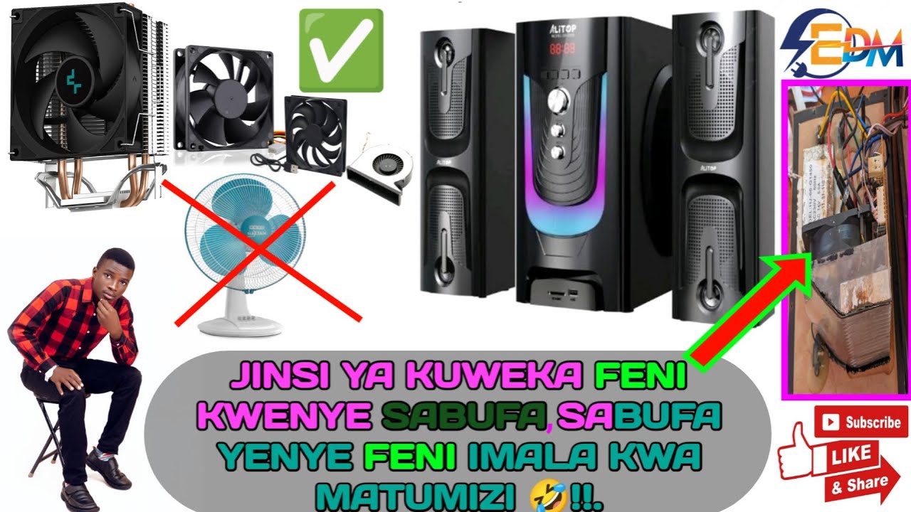 JINSI YA KUWEKA FENI KWENYE SABUFA, SABUFA YENYE FENI IMALA KWA ...