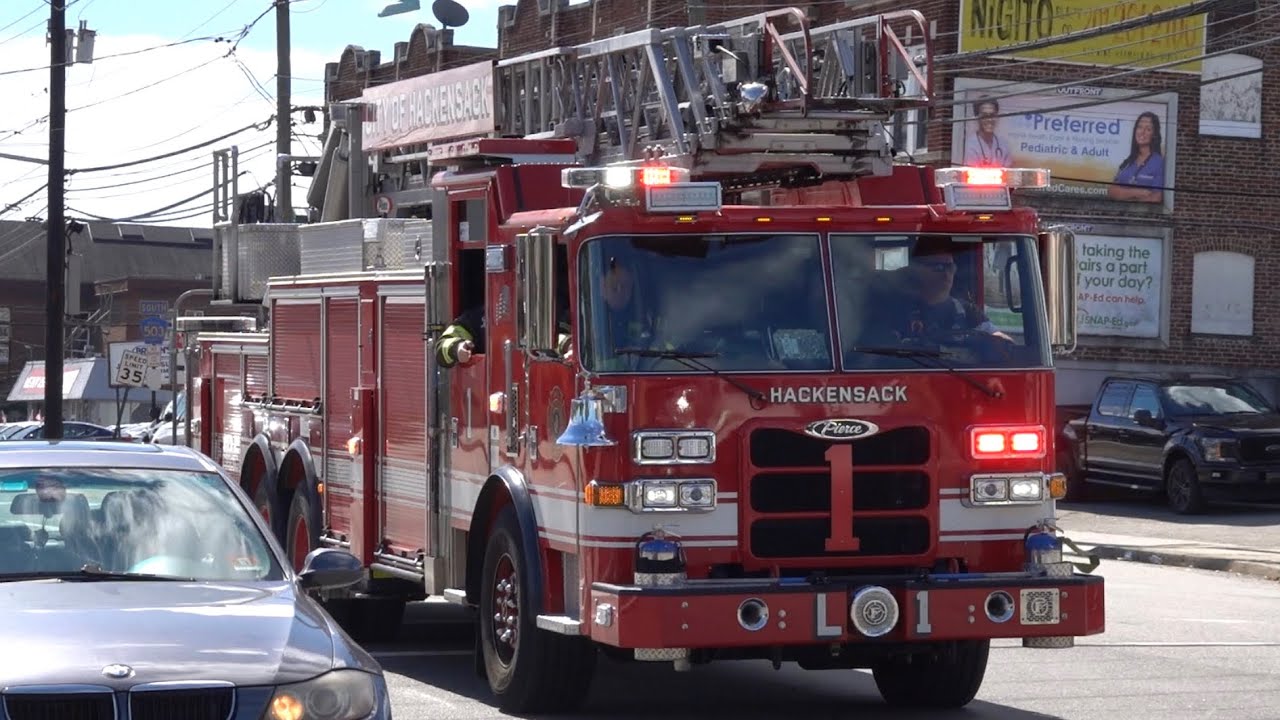 Hackensack Fire Department Ladder 1 Responding 9/29/22 - YouTube