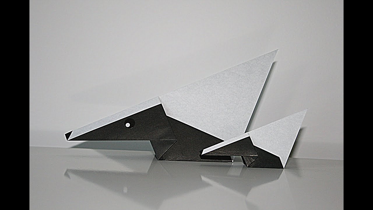 Origami tutorial - Mini skunk - YouTube
