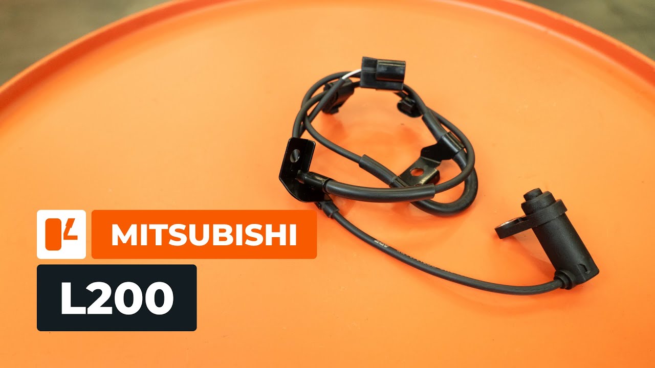 Cómo cambiar un sensor ABS de la parte delantera en MITSUBISHI L200 KA ...