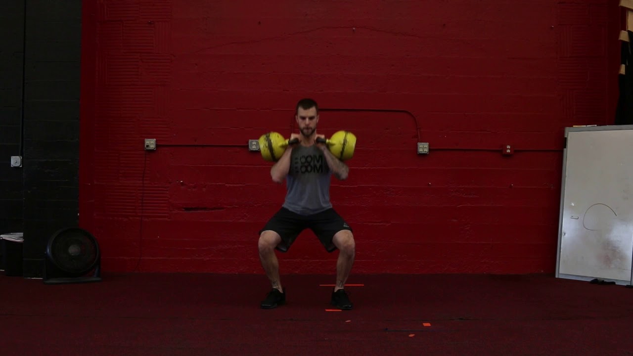 Double KB Front Squat - YouTube