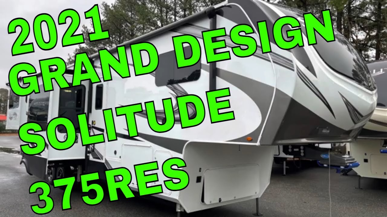 New Updated 2021 Grand Design Solitude 375RES Rear Living 5th Wheel ...
