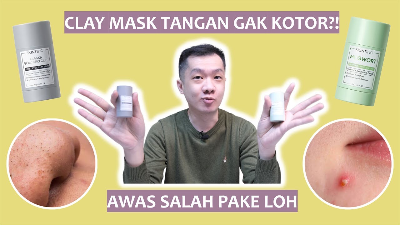 CLAY STICK SKINTIFIC! BEDANYA APA? MUGWORT MASKER JERAWAT/ACNE & ALASKA ...