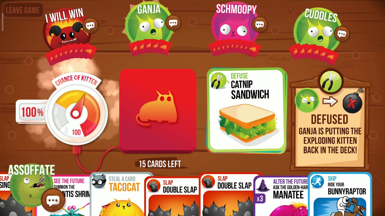 Exploding kittens - Furry slap in the face - YouTube