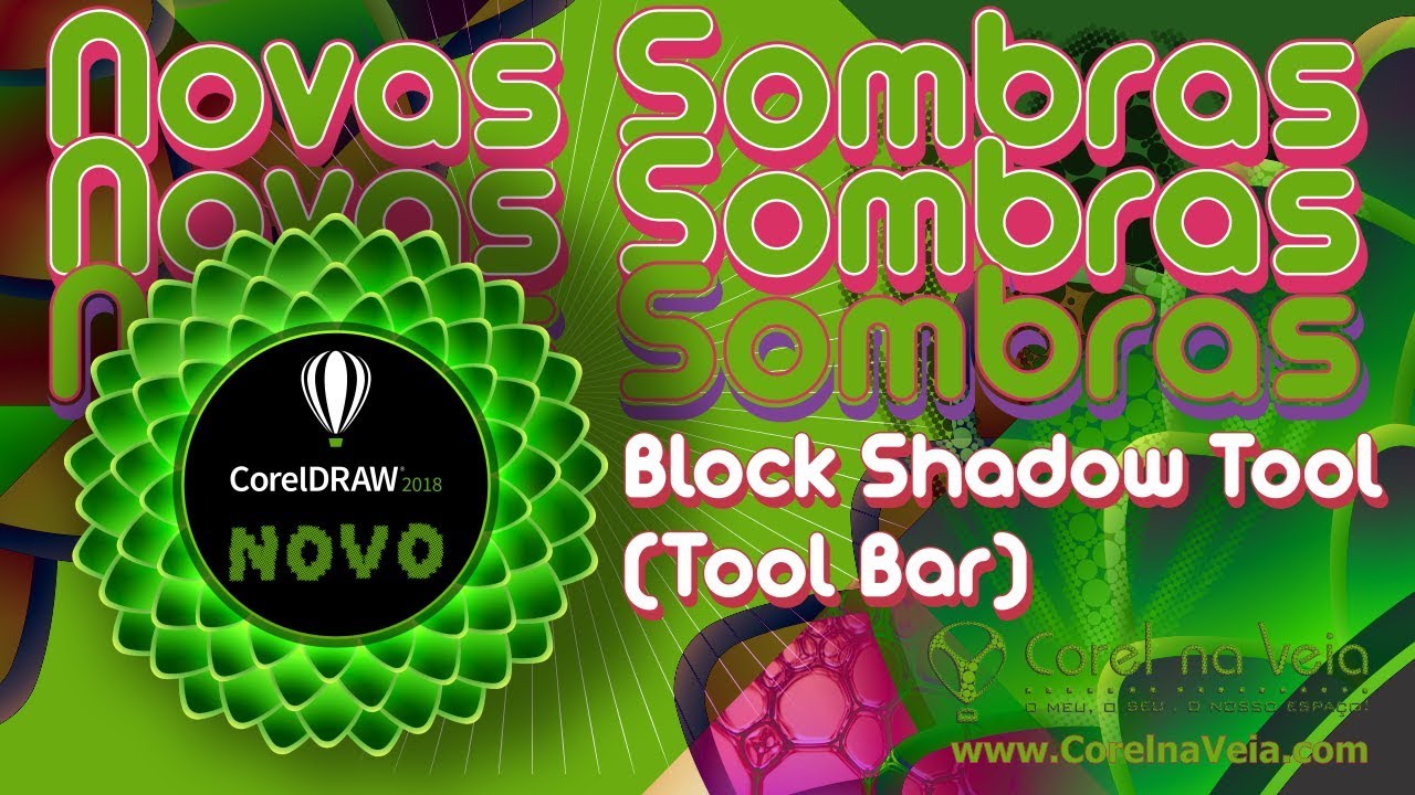 Novo CorelDRAW Graphics Suite 2018 Block Shadow Tool - YouTube
