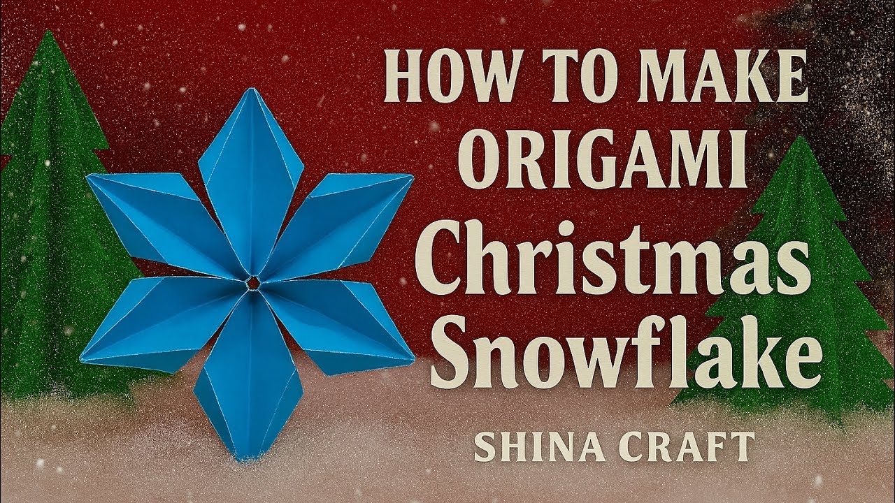 Origami Snowflake Tutorial ️ 🎄| DIY Holiday Decoration Idea - YouTube