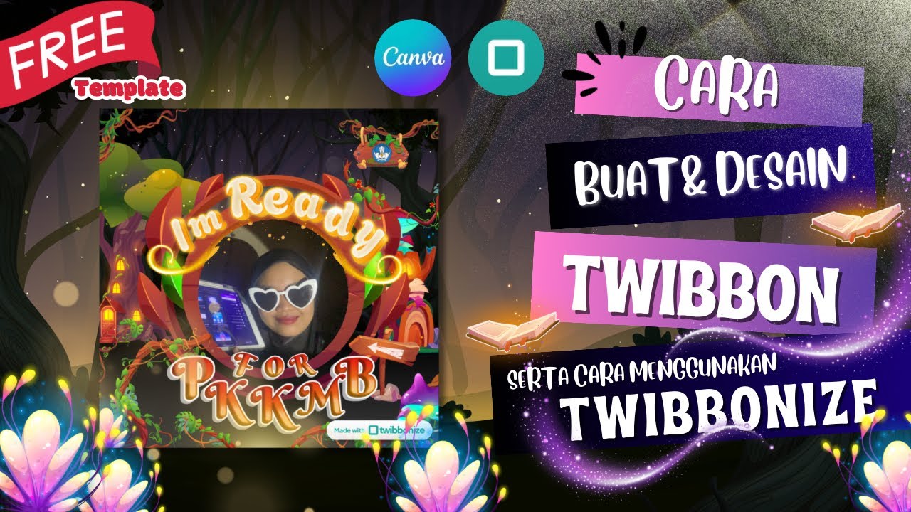 Tutoral buat twibbon tema magical di Canva 🤩 tutorial upload ke ...