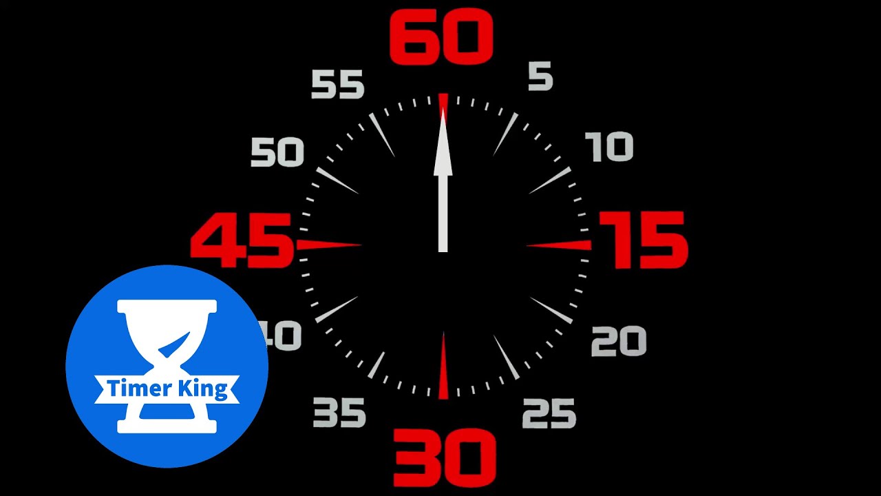 60 Second Stop Watch Style Ticking Countdown Timer With Alarm - YouTube