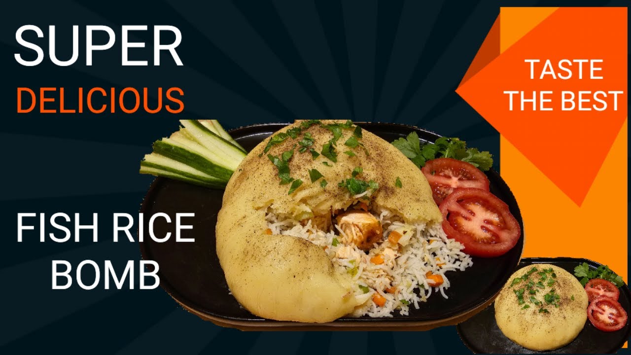 Fish Rice Bomb! Perfect Dinner Recipe with beautiful presentation - YouTube