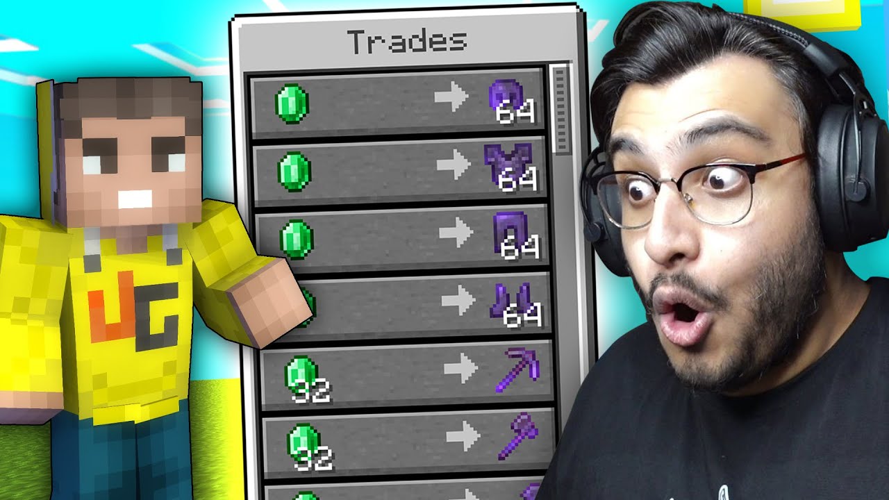 MINECRAFT BUT YOUTUBERS TRADE OP ITEMS | RAWKNEE Realtime YouTube Live ...