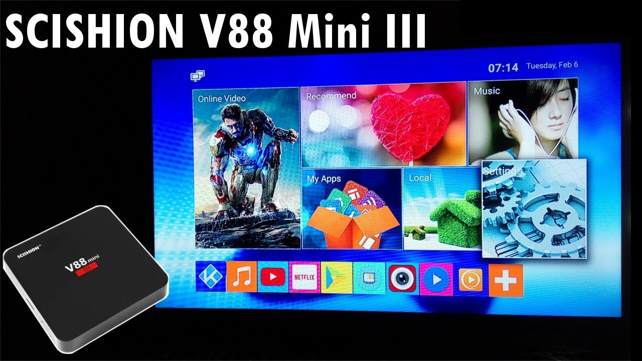SCISHION V88 Mini III TV Box Review en Español - YouTube