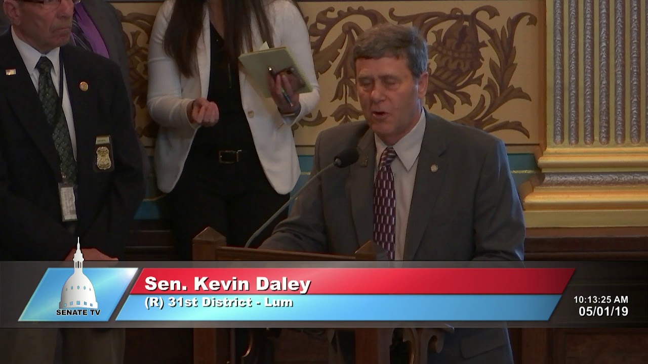 Sen. Daley speaks in support of legislation honoring Michael Cathcart ...
