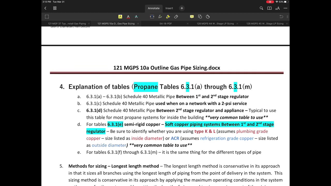Introduction to propane applications and propane pipe sizing tables ...