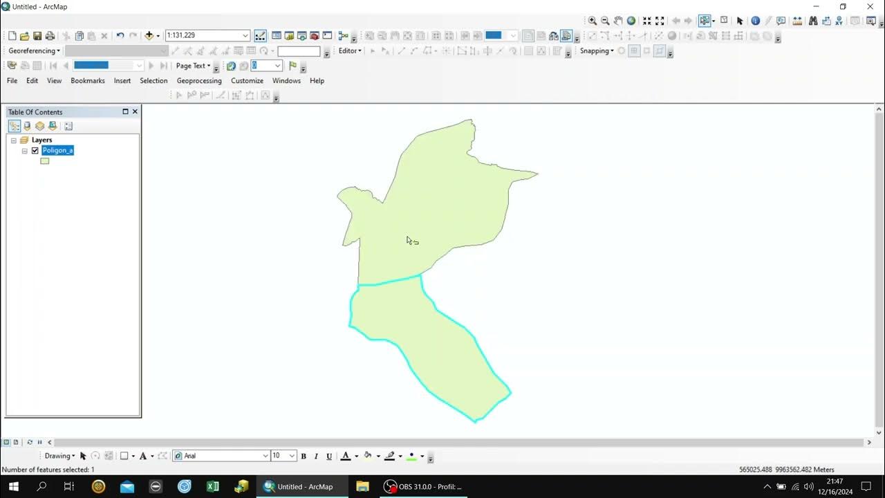 Cara Menggabung / Merge 2 Polygon di #arcgis - YouTube